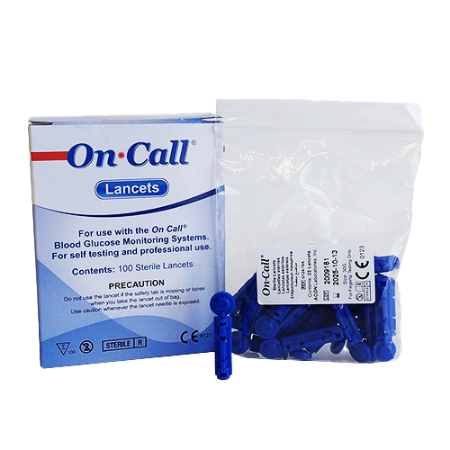Lancetas On Call 30 G, universales, estériles - caja con 100 piezas ...